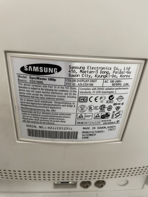 Samsung barvni monitor 1998