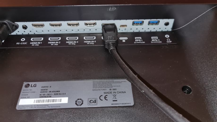 NOVI LG UHD Monitor 4k | 43UN700 | 108cm/43 | HDR 10 | IPS 4K | USB-C