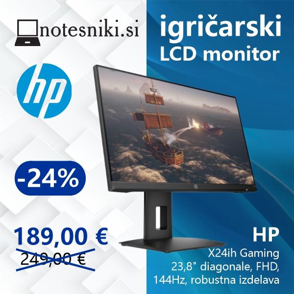 Monitor HP X24ih Gaming | 23,8″| FHD IPS FreeSync 144Hz | VESA