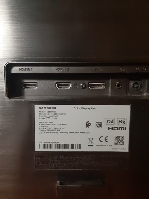 Monitor Samsung U28E590D 60 Hz 5 ms