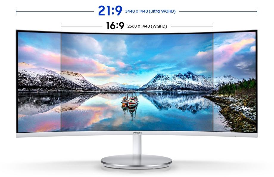 Samsung monitor S34J550WQR, 86,36 cm (34,0) Ultra Wide WQHD