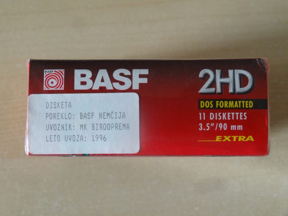 BASF 2HD 10+1 Diskete DOS Formatted Extra
