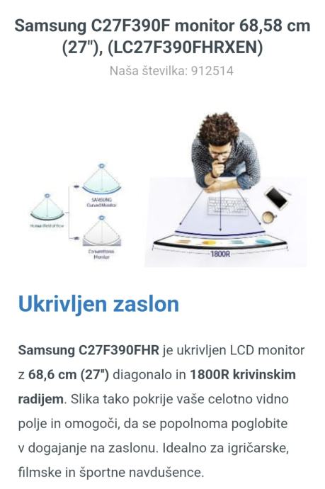 LCD monitor Samsung 27 inch