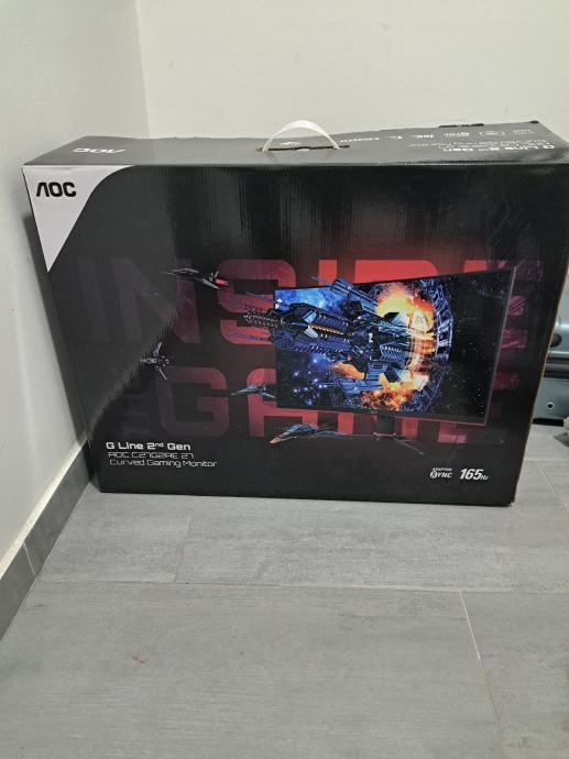 monitor AOC G line /2gen C27G2AE 165Hz plus RAZER slušalke