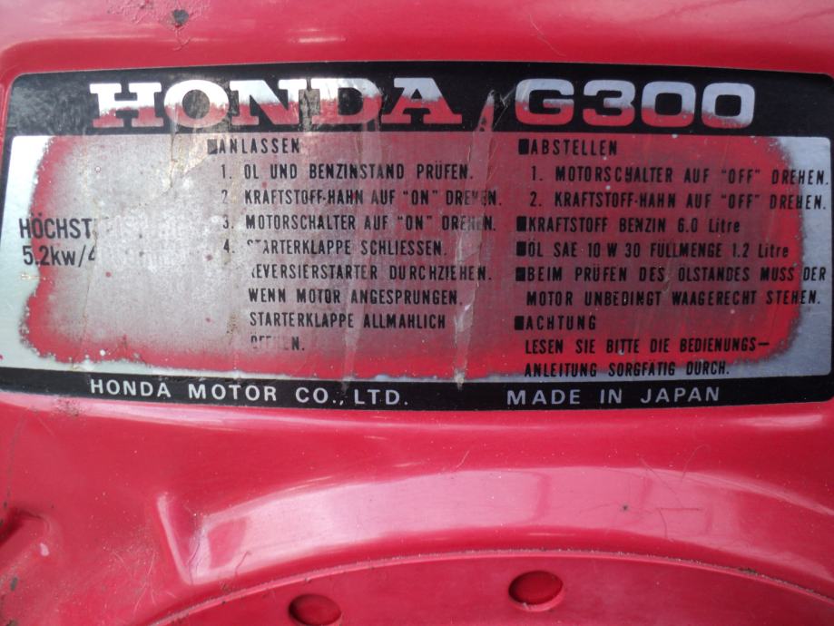 Bencinski motor Honda G300
