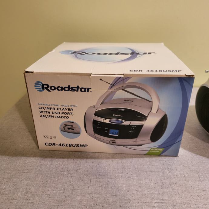 CD/MP3 PLAYER WITH USB PORT,AM/FM RADIO, KASETOFON, CD, ROADSTAR CDR