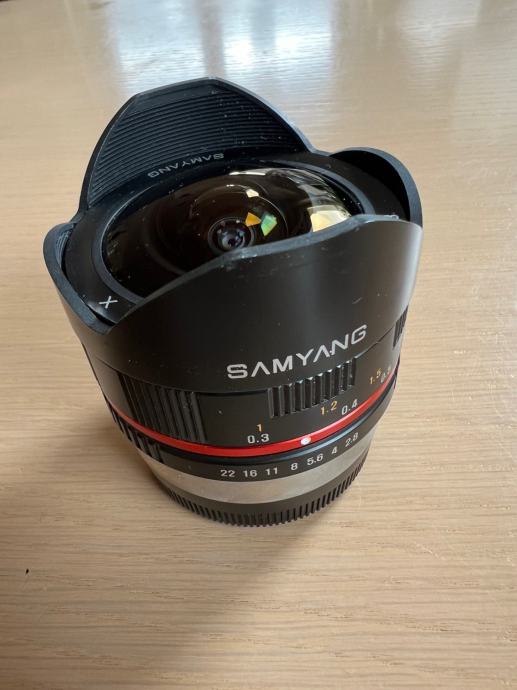 Samyang fish eye 8 mm za Fuji X