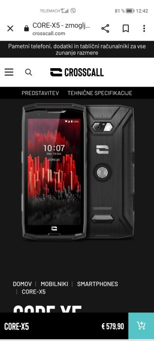 Crosscall core M5