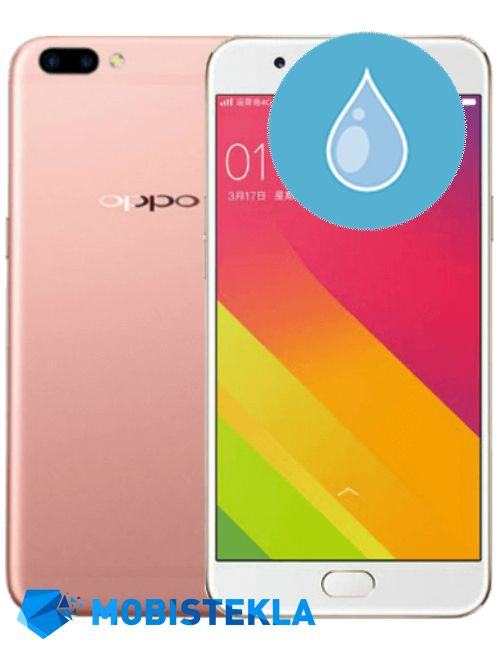 Oppo R11 Plus - stik s tekočino