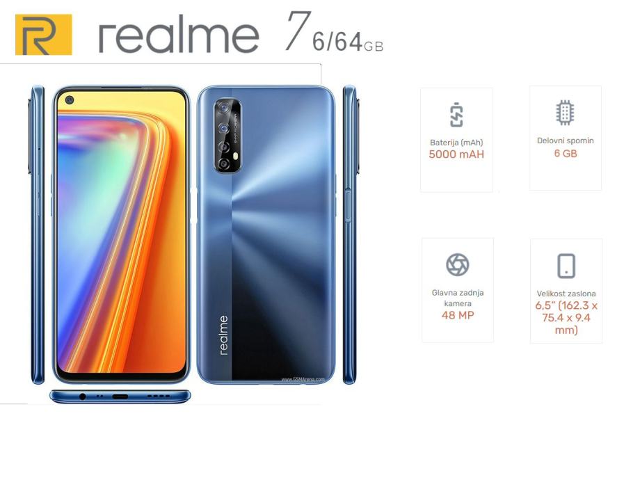 Realme 7 Blue Mist 6/64Gb