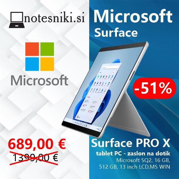 Microsoft Surface Pro X SQ2 – VIP ponudba