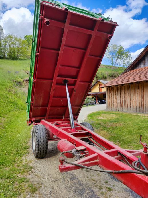 Traktorska prikolica MLAZ 5T KOT NOVA