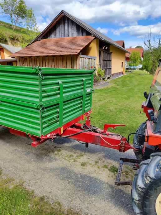 Traktorska prikolica MLAZ 5T KOT NOVA