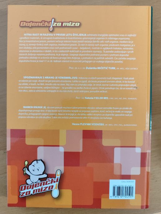 Dojencki za mizo, knjiga za prve obroke