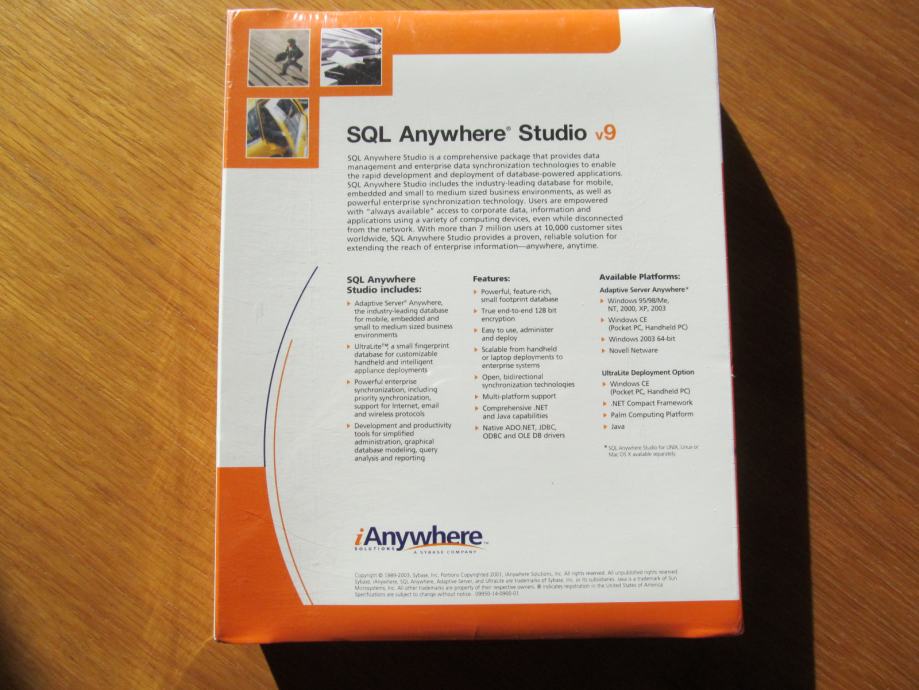 SQL Anywhere Studio v9