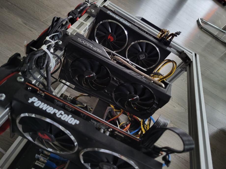 Mining rig | 3x AMD RX 5700 XT 8GB | 165mh/s