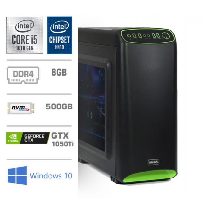Računalnik MEGA 4000S H510/i5-10400F/DDR4-8GB/SSD500GB-NVMe/500GB//G