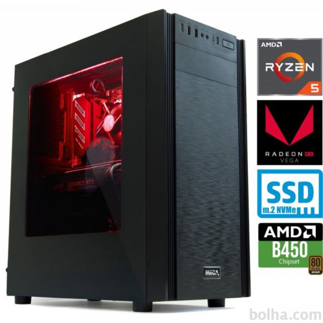 Računalnik MEGA 6000X Ryzen 5-3400G 5SSD16 2T VEGA11
