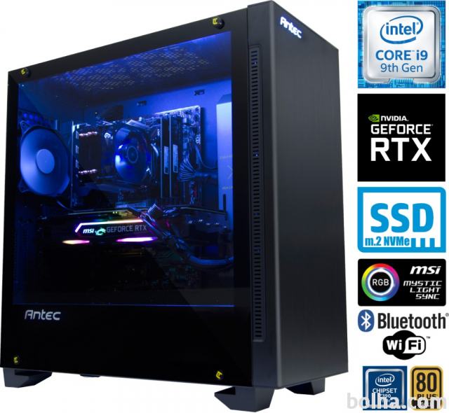 Računalnik MEGA 9000 i9-9900KF 10SSD32 2T RTX2080Ti RGB