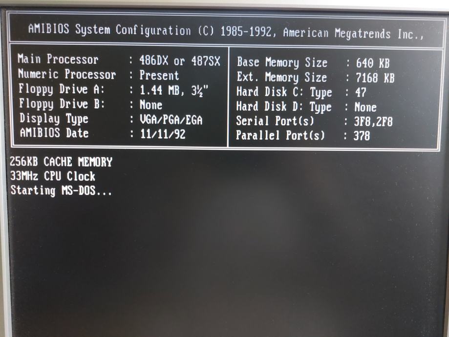 RETRO PC 486 - MS-DOS, WIN 3.1