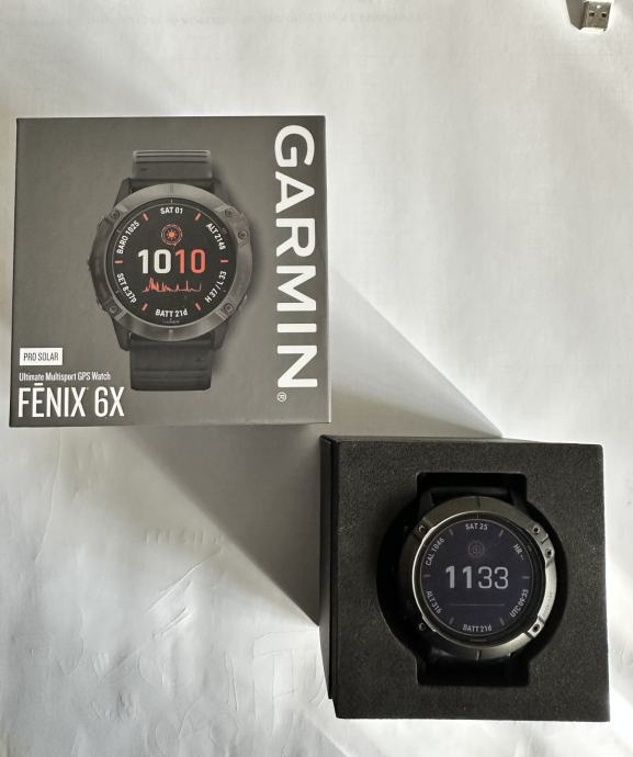 Garmin Fenix 6X Pro Solar Titanium Carbon Gray