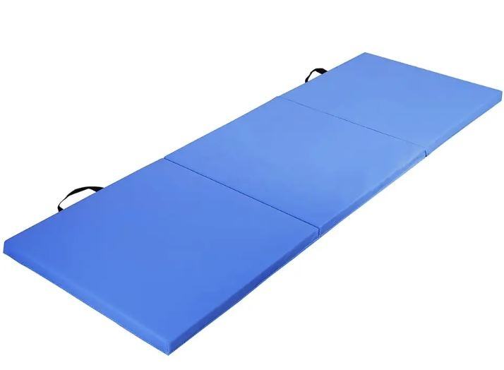 Podloga za telovadbo 180 x 60 x 5 cm modra barva