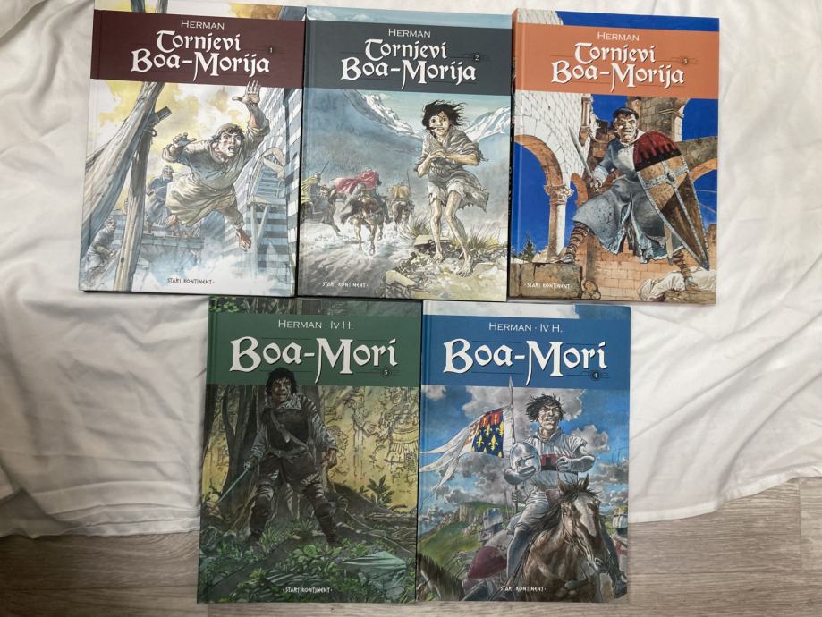 TORNJEVI BOA MORIJA - KOMPLET 5 STRIP ALBUMOV - ČAROBNA KNJIGA