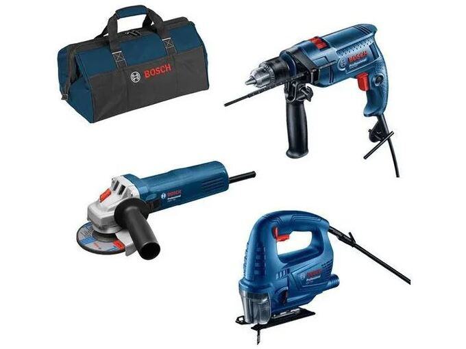 Bosch Professional komplet električnega orodja GSB 550 + GWS