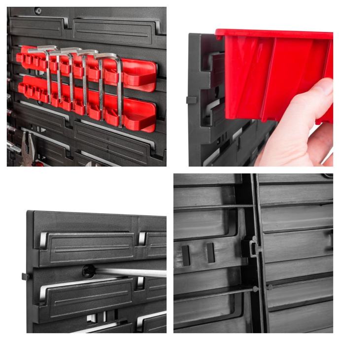 Stenski predalnik PVC 74 delni organizator orodja 115x78cm