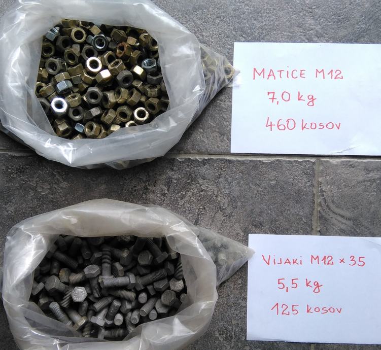 VIJAKI + MATICE M10 in M12 (skupaj cca. 1000 kosov) - zelo ugodno
