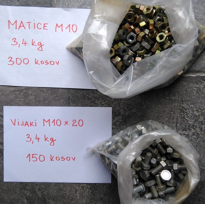 VIJAKI + MATICE M10 in M12 (skupaj cca. 1000 kosov) - zelo ugodno