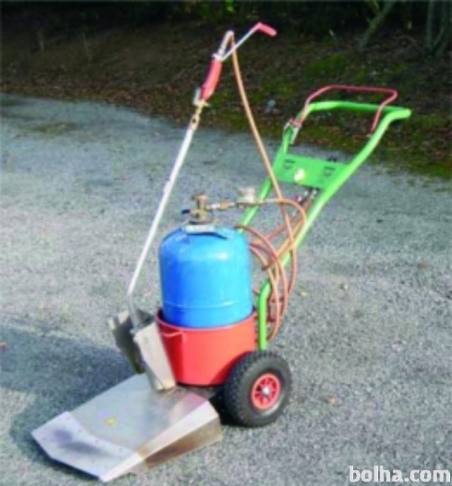 GOLJAT ZATIRANJE plevela BREZ KEMIKALIJ z Infraplus+vroči zrak TH45