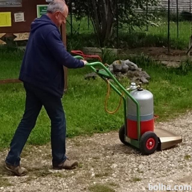 GOLJAT ZATIRANJE plevela BREZ KEMIKALIJ z Infraplus+vroči zrak TH45