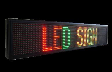 NOV VEČBARVNI LED DISPLAY ZA REKLAME IN PRIKAZOVANJE ČASA