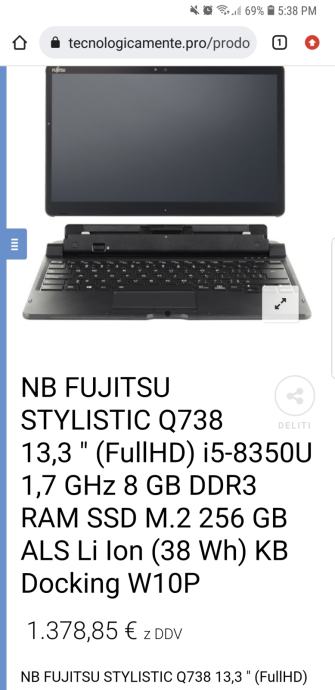 Fujitsu STYLISTIC Q738