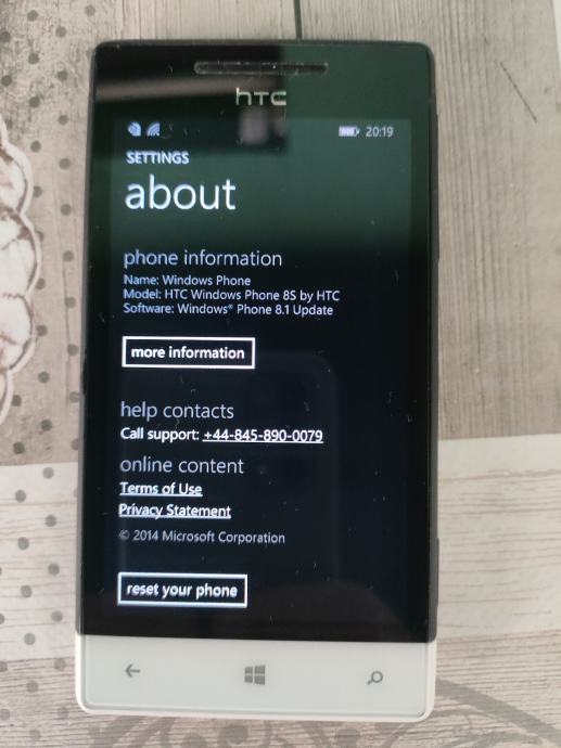 HTC Windows Mobile 8S
