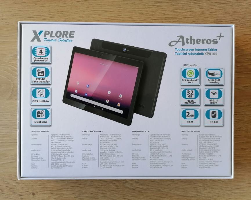 XPLORE XP8105 4g LT tablica