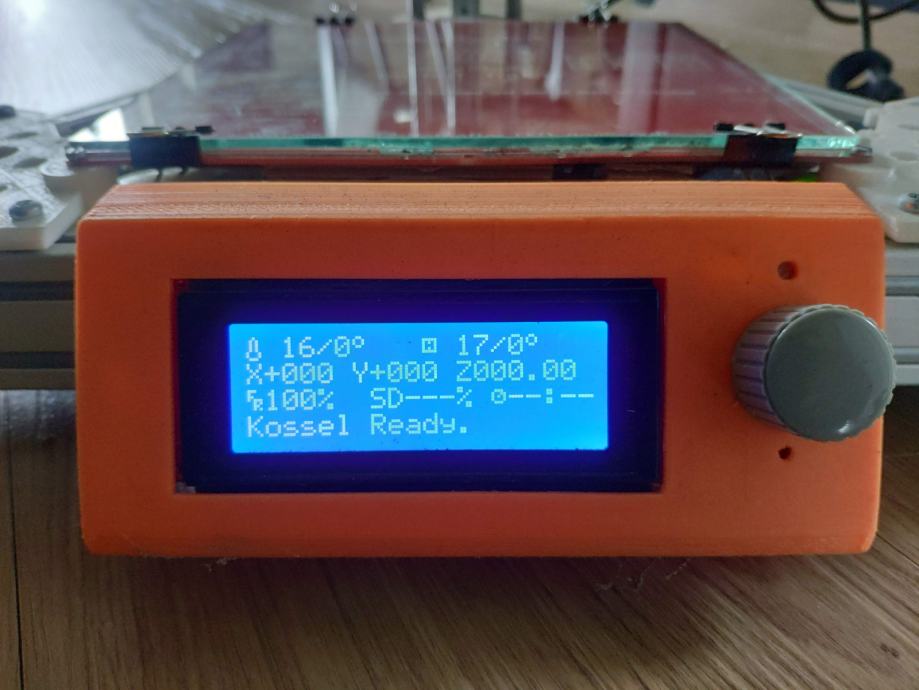 3D delta printer tiskalnik Kossel RepRap (custom build)