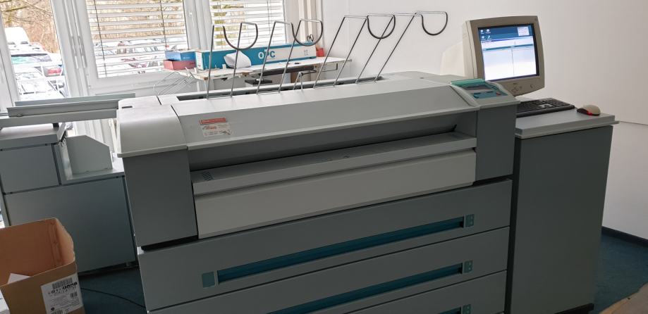 Veliko formatni tiskalnik OCE TDS600 + zlagalnik