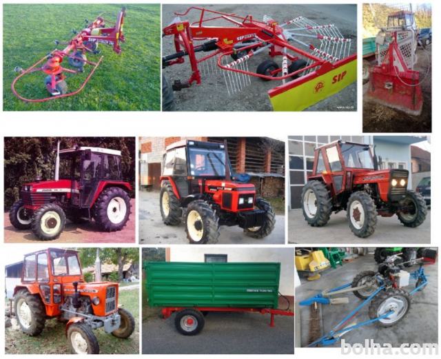 Kupim traktor in kmetijske stroje