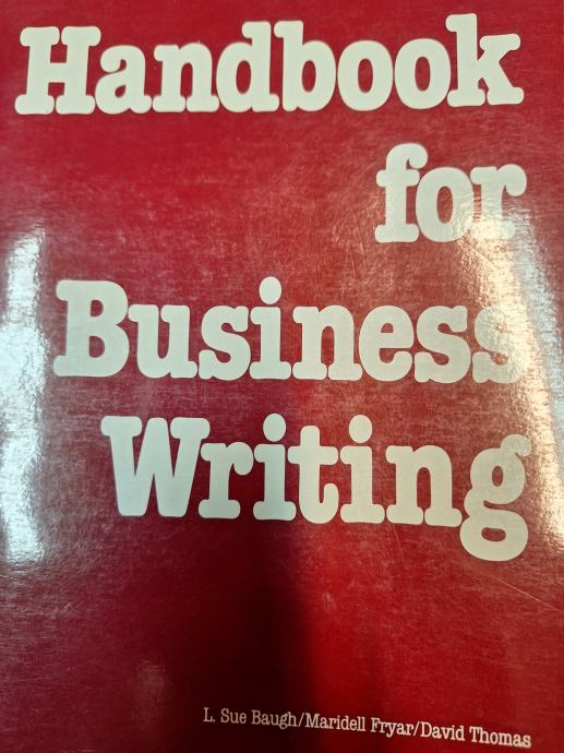 HANDBOOK FOR BUSINESS WRITING