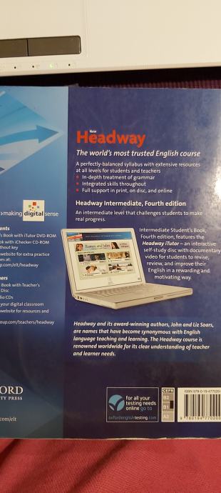 New Headway, Intermediate Students Book, fourth edition + DVD ROM