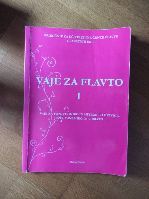 Note za flavto Alenka Zupan: Vaje za flavto 1