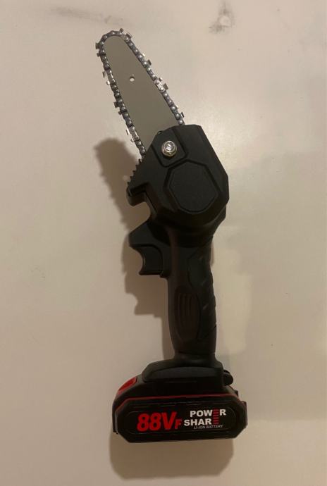 Mini verižna žaga 10cm+škarje (AKKU SET)