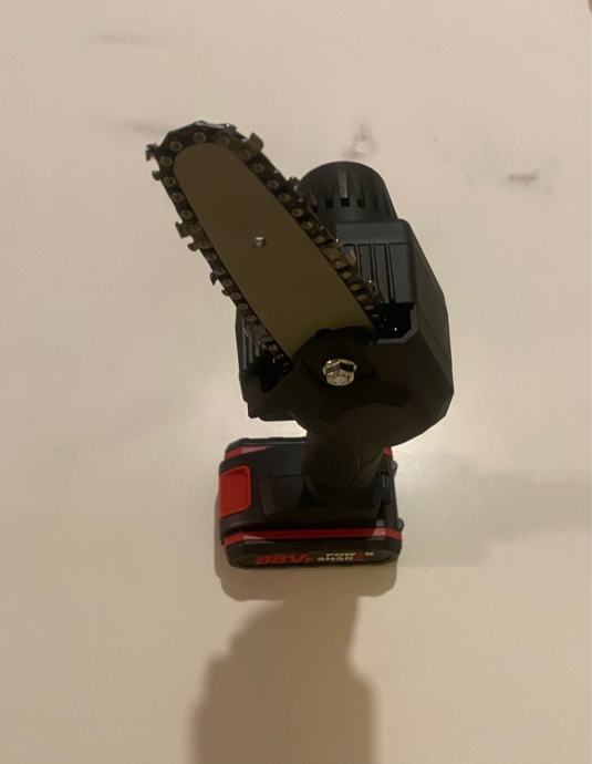 Mini verižna žaga 10cm+škarje (AKKU SET)