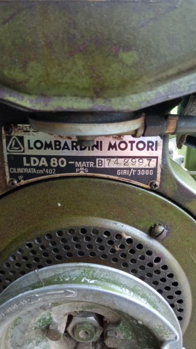Samohodno kosilnica Bertolini 124 D z diesel motorjem