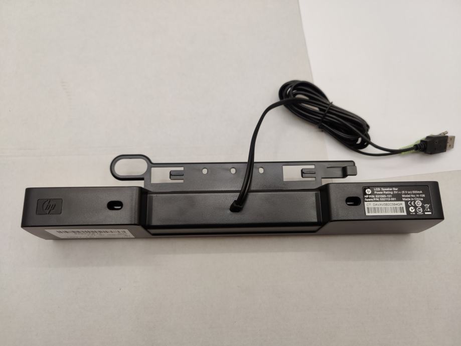 HP zvočnik H-108 za monitorje / prenosnike (USB + audio priklop)