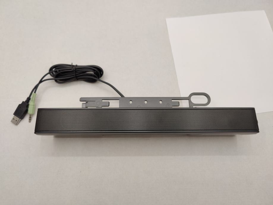 HP zvočnik H-108 za monitorje / prenosnike (USB + audio priklop)