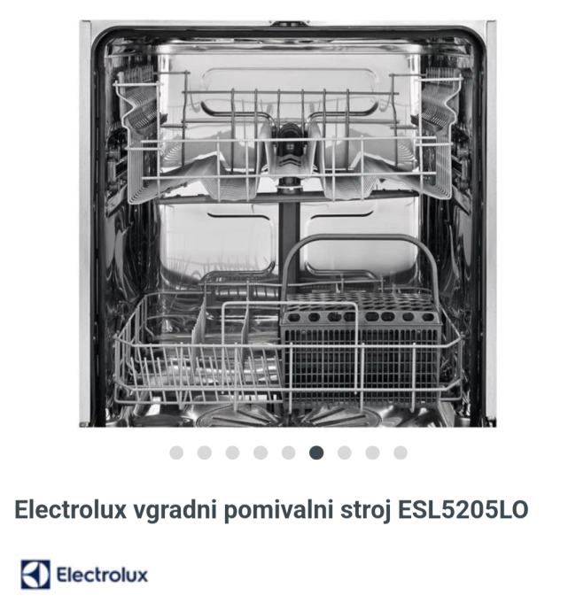 Electrolux vgradni pomivalni stroj ESL5205LO