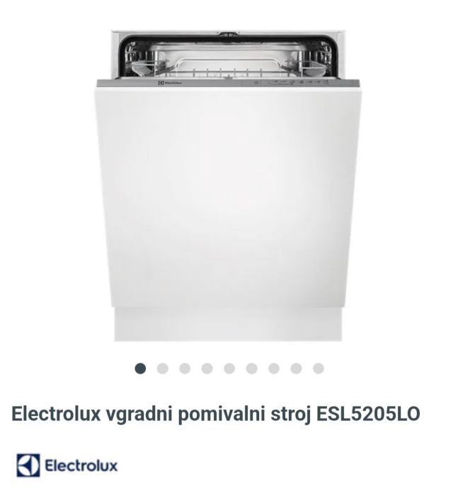 Electrolux vgradni pomivalni stroj ESL5205LO